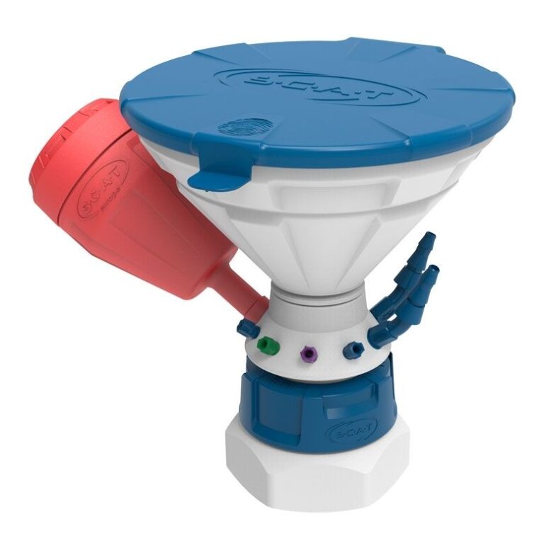 Safety Waste Cap with Funnel B63 | Lab Solvent Waste System